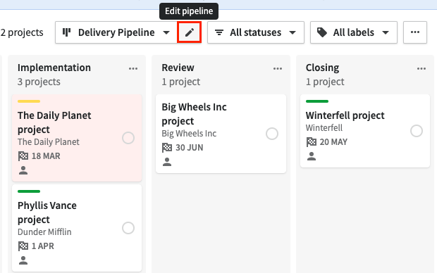 Projects by Pipedrive - Knowledge Base | Pipedrive